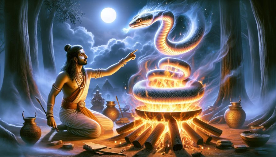 Death of Parikshit avenged: Takshaka to face his fate in fiery ...