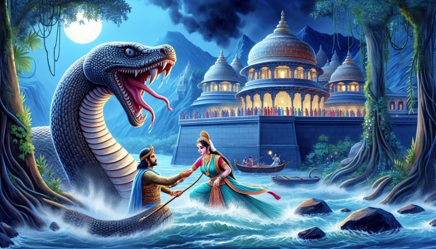 Arjuna's Encounter with Ulupi: A Tale of Love and Duty [Section CCXVI]