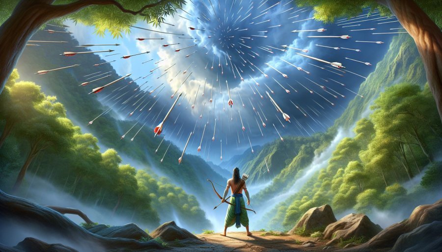 Battle of Khandava Forest: Arjuna and Krishna Defeat Celestials ...