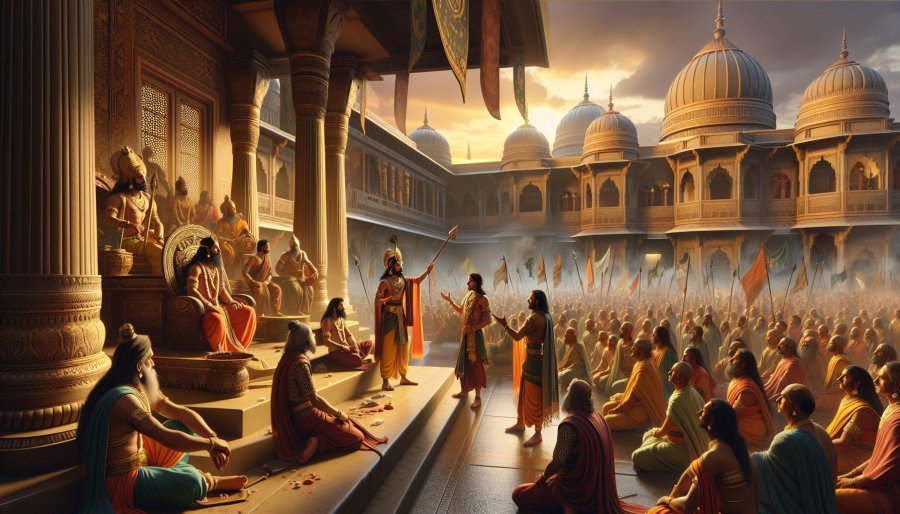 Sisupala criticizes Yudhishthira for worshiping Krishna [Section XXXVI]