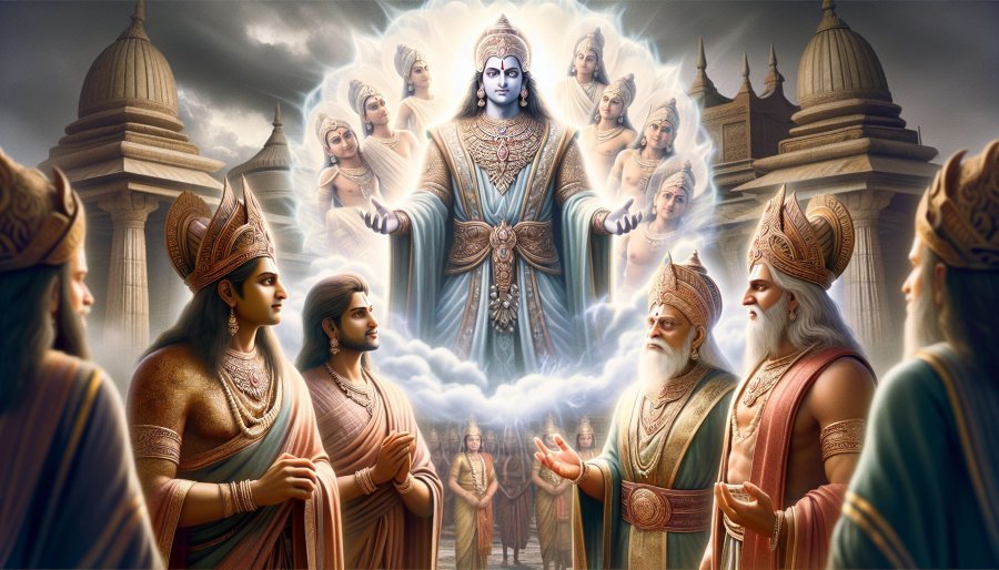 Sahadeva Worships Krishna as Monarchs Prepare for Battle [Section XXXVIII]
