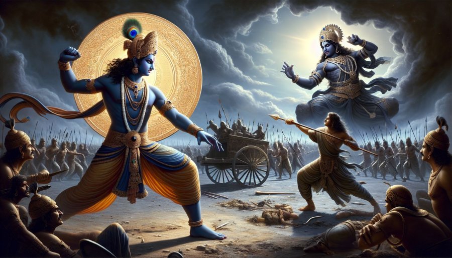 Krishna Slays Sisupala: Yudhishthira's Rajasuya Sacrifice [Section XLIV]