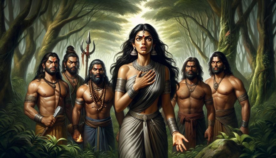Pandavas in Exile: Draupadi's Grief and Krishna's Assurance [Section XII]