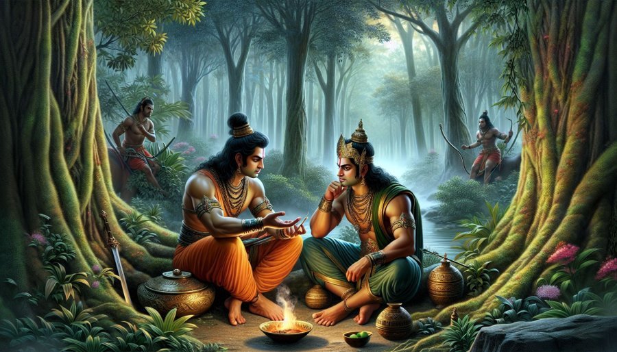 Yudhishthira receives guidance from Vyasa and prepares for battle ...