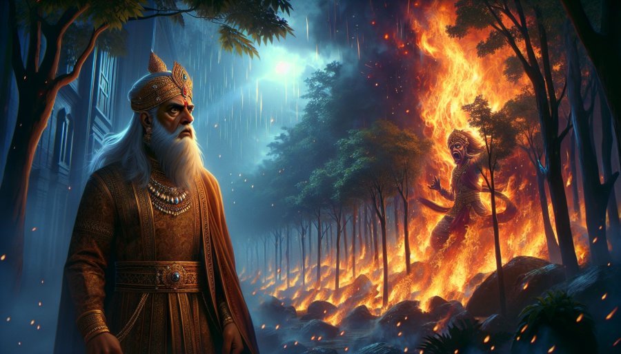 King Nala's Encounter with the Naga Karkotaka [Section LXVI]