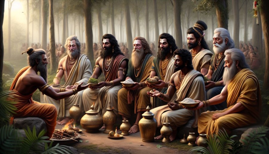 Sons of Pandu's Sorrow in Arjuna's Absence [Section LXXX]