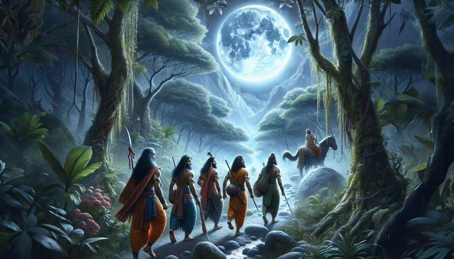 Pandavas Begin Sacred Pilgrimage with Rishis and Brahmanas [Section XCIII]