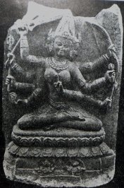 Fig. 185: Mahāpratisarā (Dacca Museum) [The Indian Buddhist Iconography]