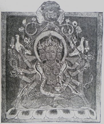 Fig. 200: Mahāmāyūrī [The Indian Buddhist Iconography]