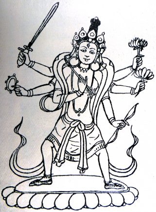 Figure 78: Vajrānaṅga [The Indian Buddhist Iconography]