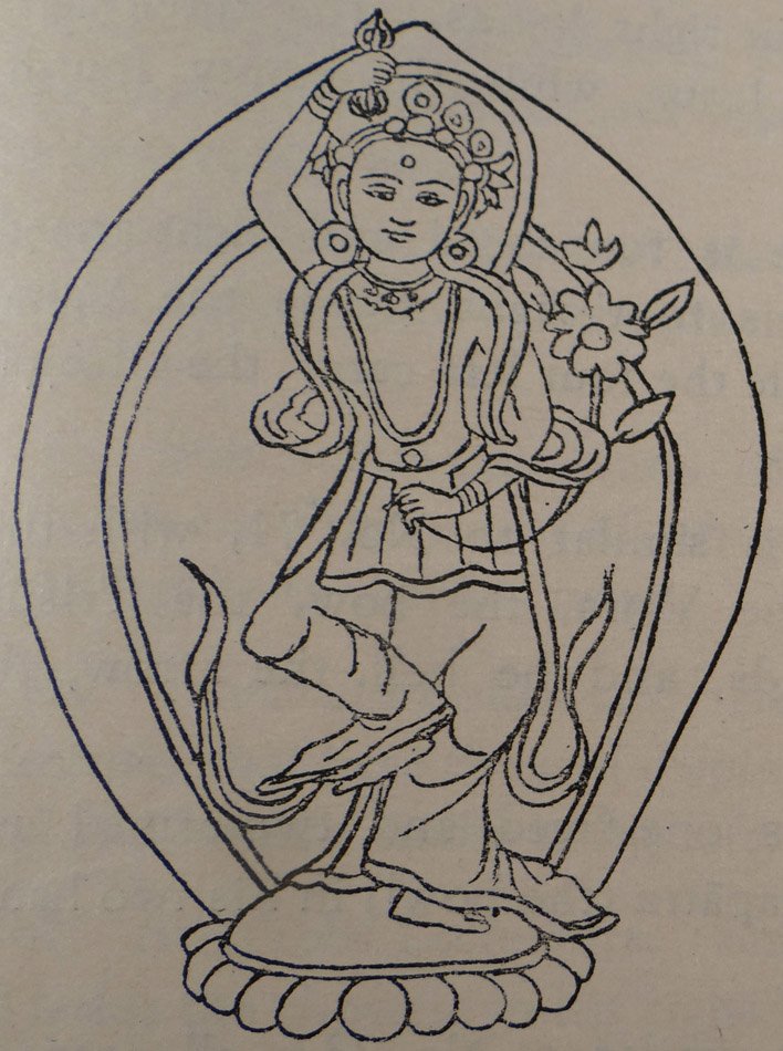 Fig. 107A: Vajranātha Lokeśvara [The Indian Buddhist Iconography]