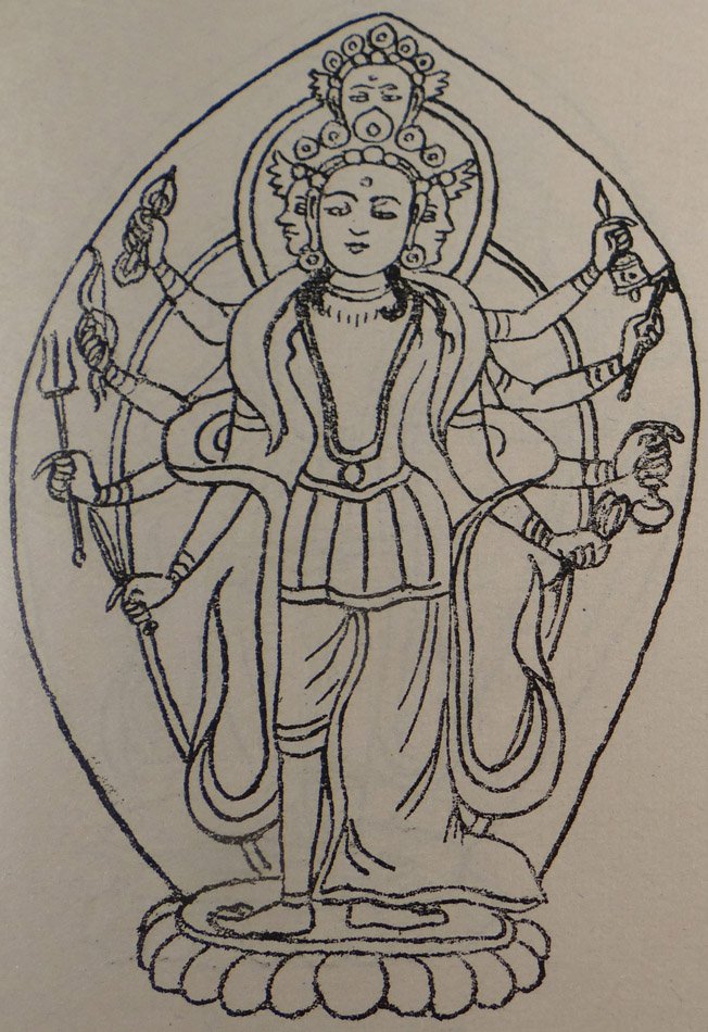 Fig. 67A: Mahāvajradhātu Lokeśvara [The Indian Buddhist Iconography]
