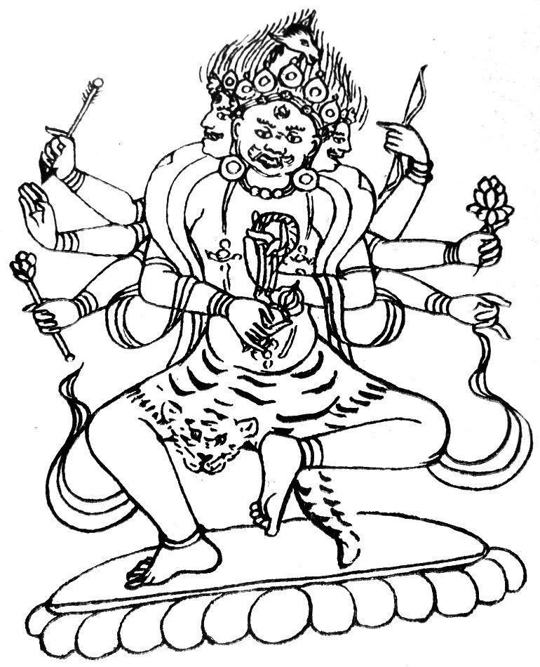 Figure 128: Hayagrīva [The Indian Buddhist Iconography]