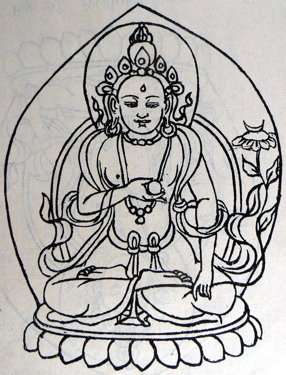 Figure 54: Ratnapāṇi [The Indian Buddhist Iconography]