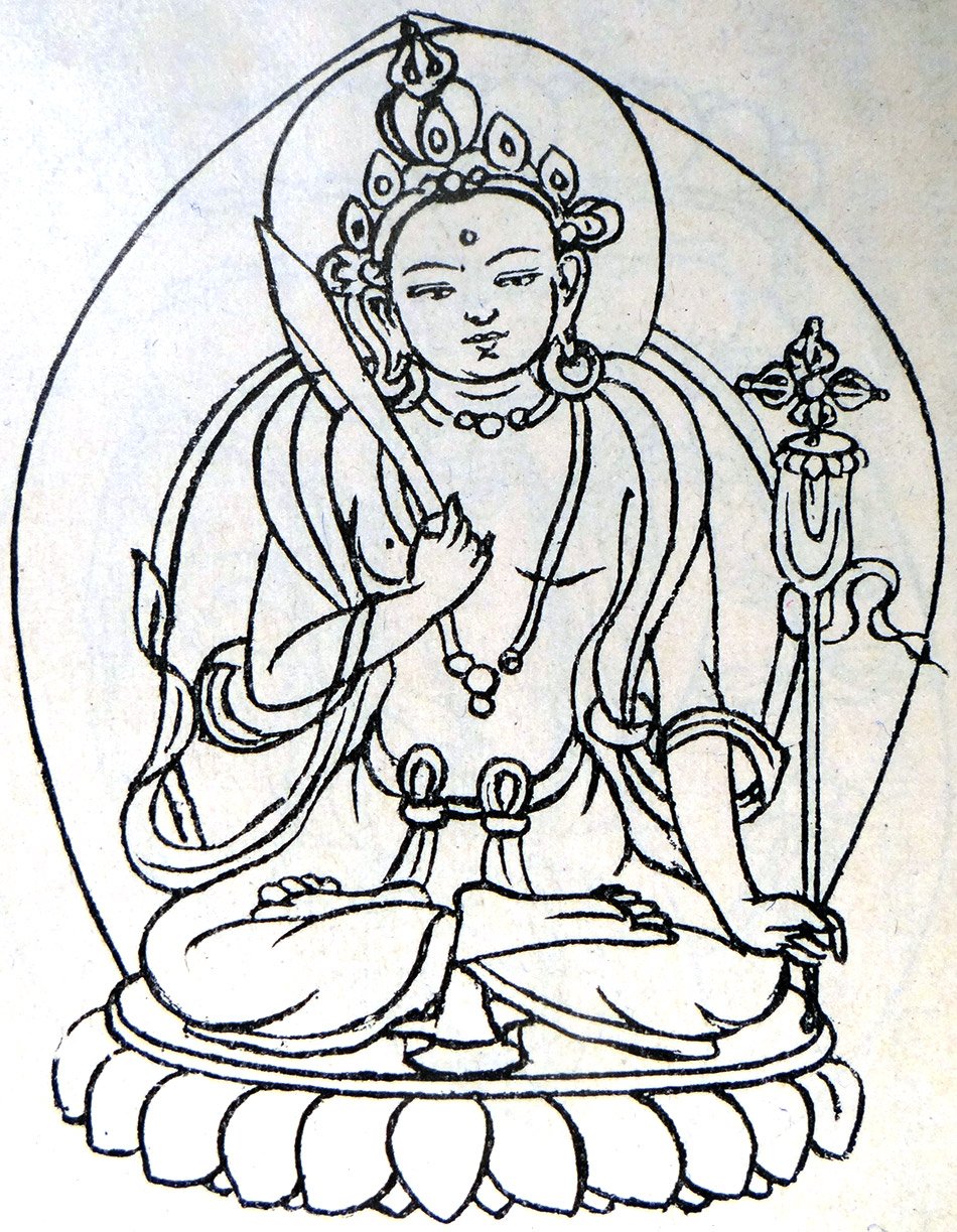 Figure 66: Mañjuśrī [The Indian Buddhist Iconography]