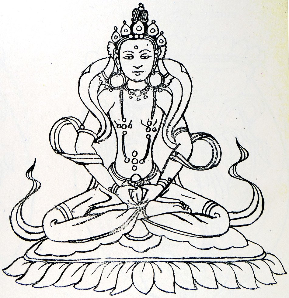 Figure 76: Vajrarāga (Nepalese drawing) [The Indian Buddhist Iconography]