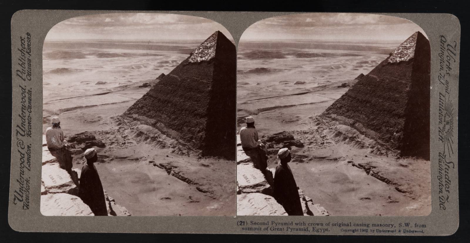 The Second Pyramid With Its Crown Of Original Casing Masonry, Southwest ...