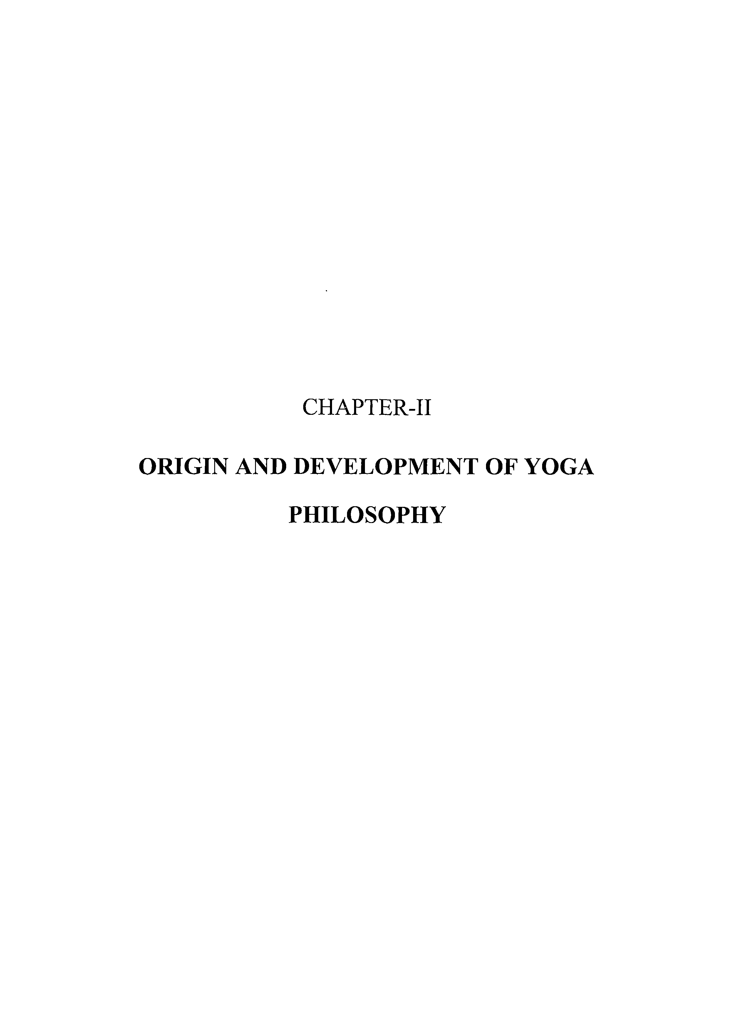 Origin and Development of Yoga Philosophy [Chapter 2] [page 1]