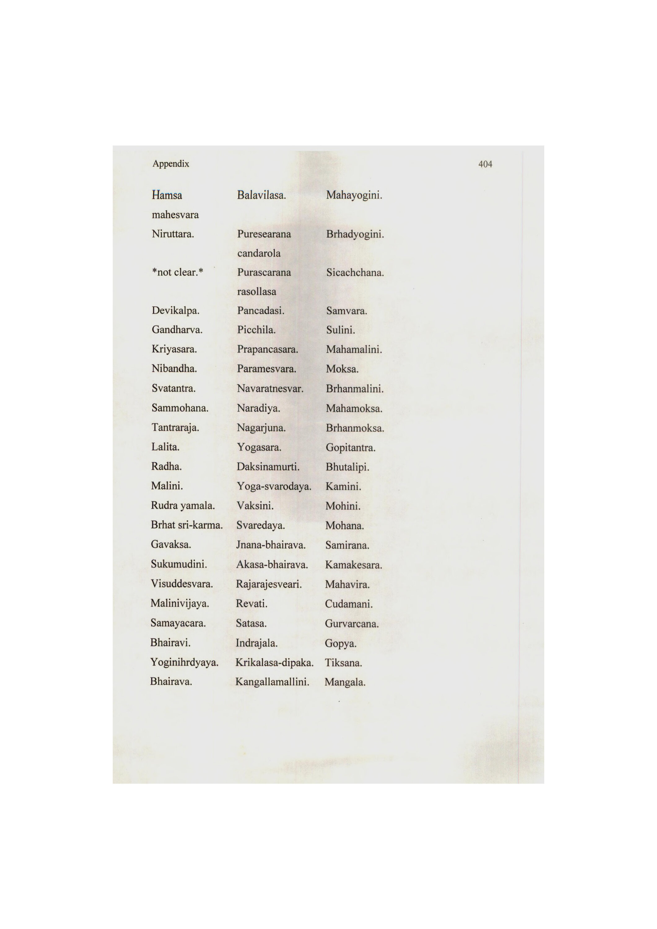 Sixty-four Tantras [Appendix 1] [page 2]