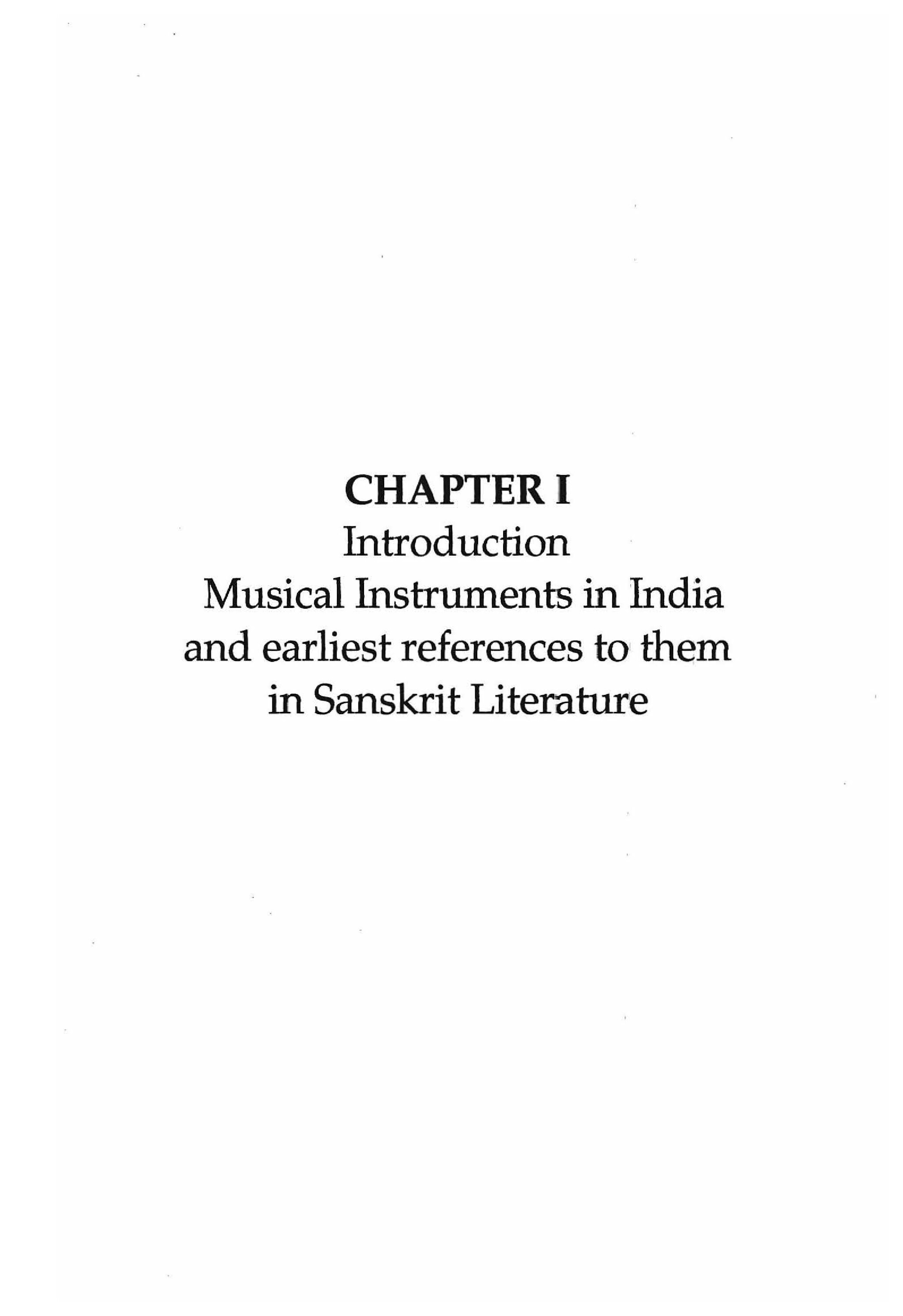 Introduction: Musical instruments in India [Chapter 1] [page 1]