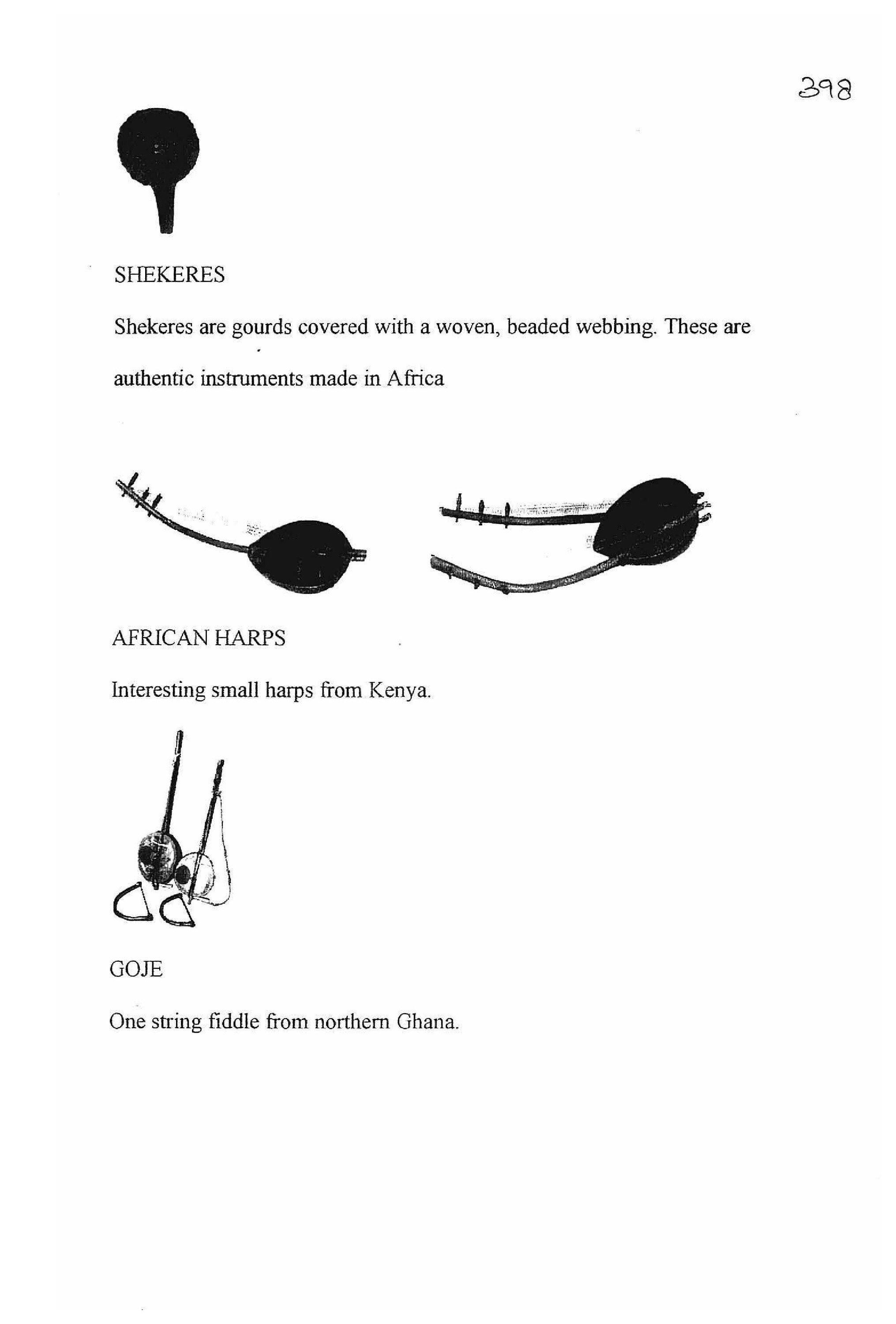 List of plates: Stringed Instruments [Appendix 1] [page 112]