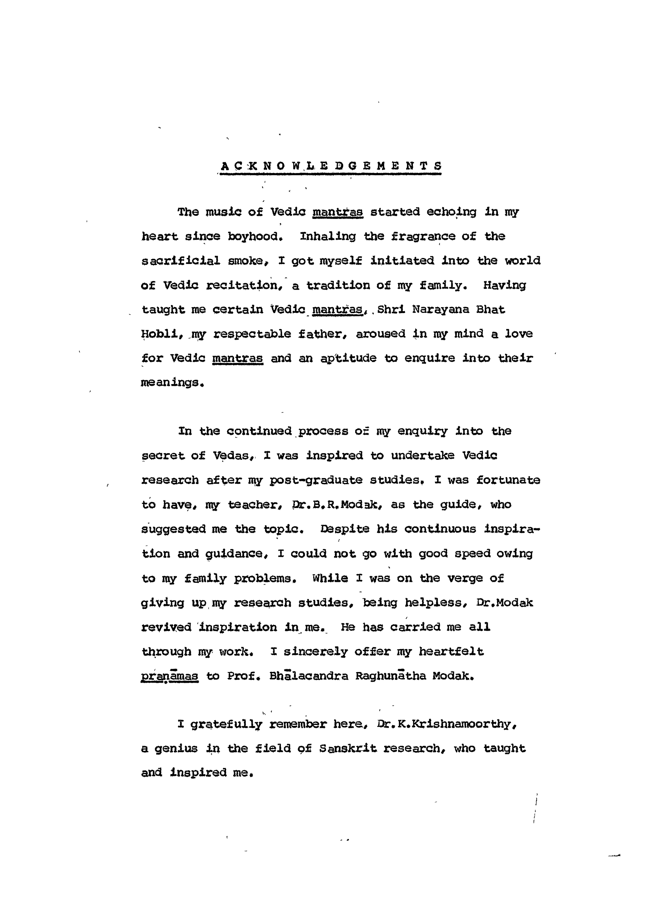 Acknowledgement [page 1]