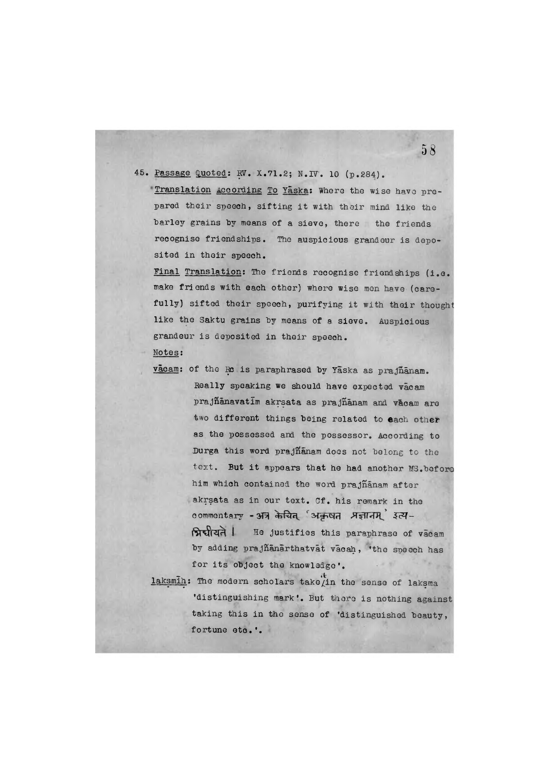 Page 59 of: Nirukta and the Vedic interpretation (study)