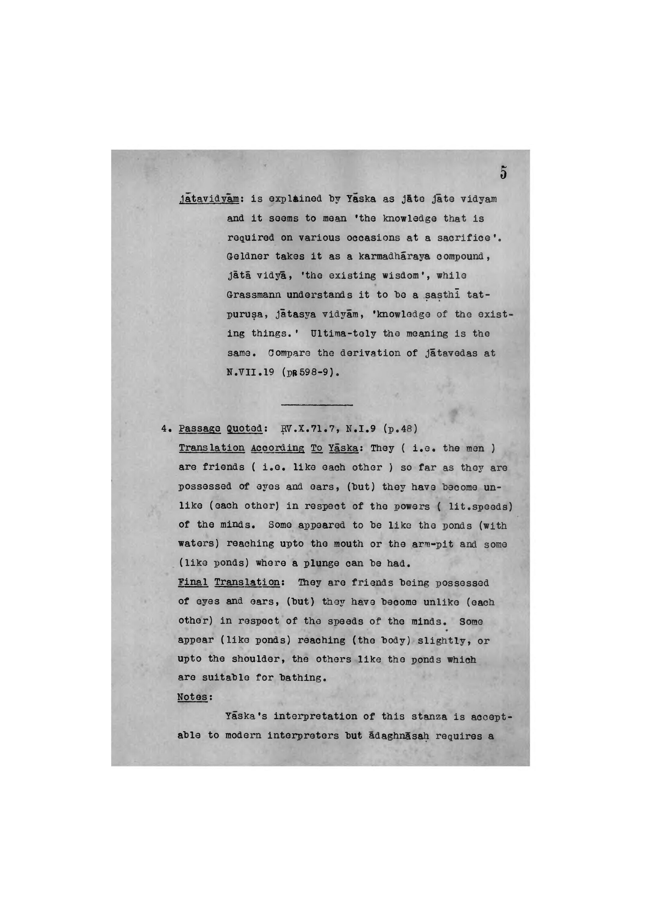 Page 6 of: Nirukta and the Vedic interpretation (study)