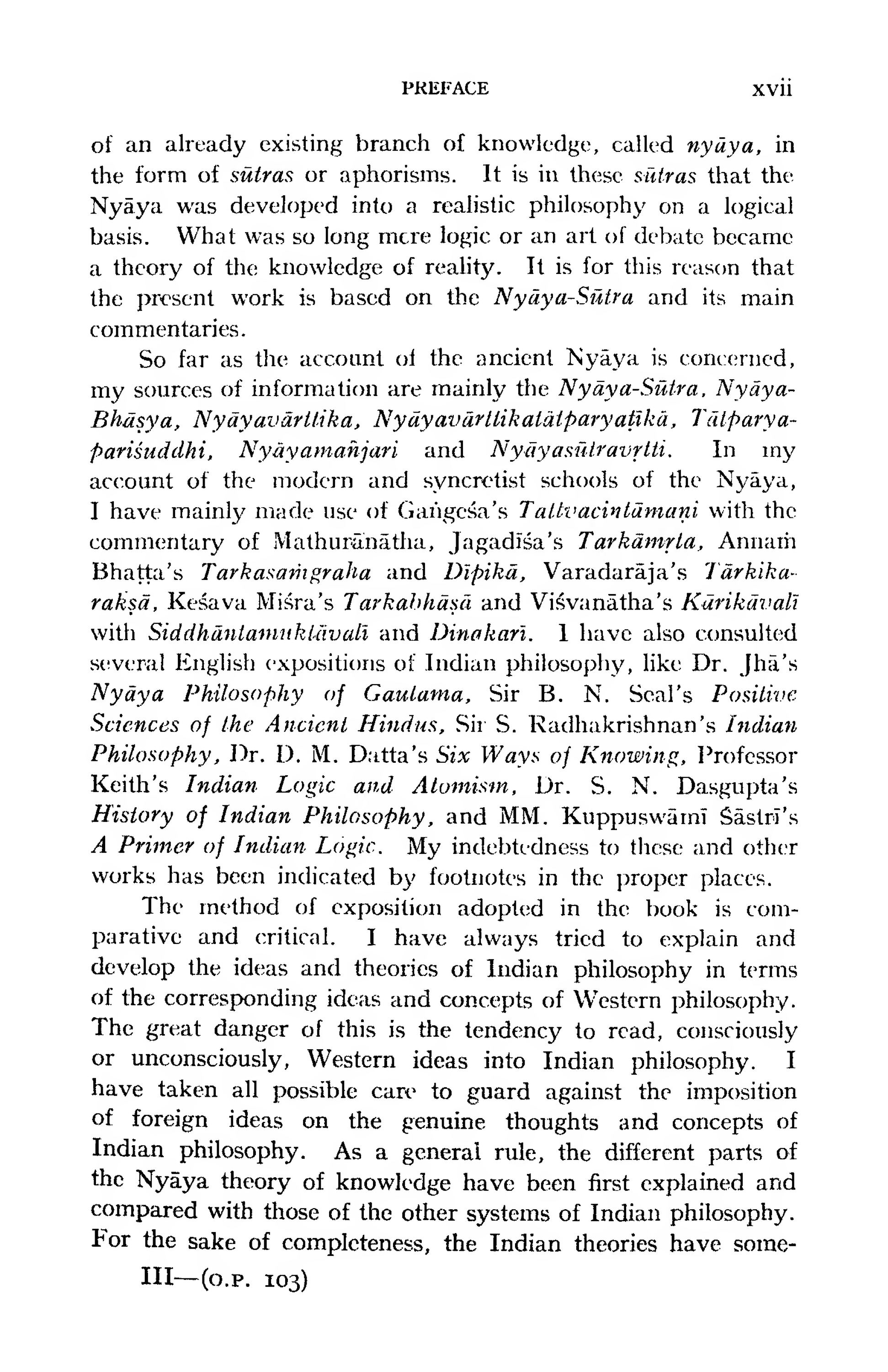 Page 18 of: The Nyaya theory of Knowledge