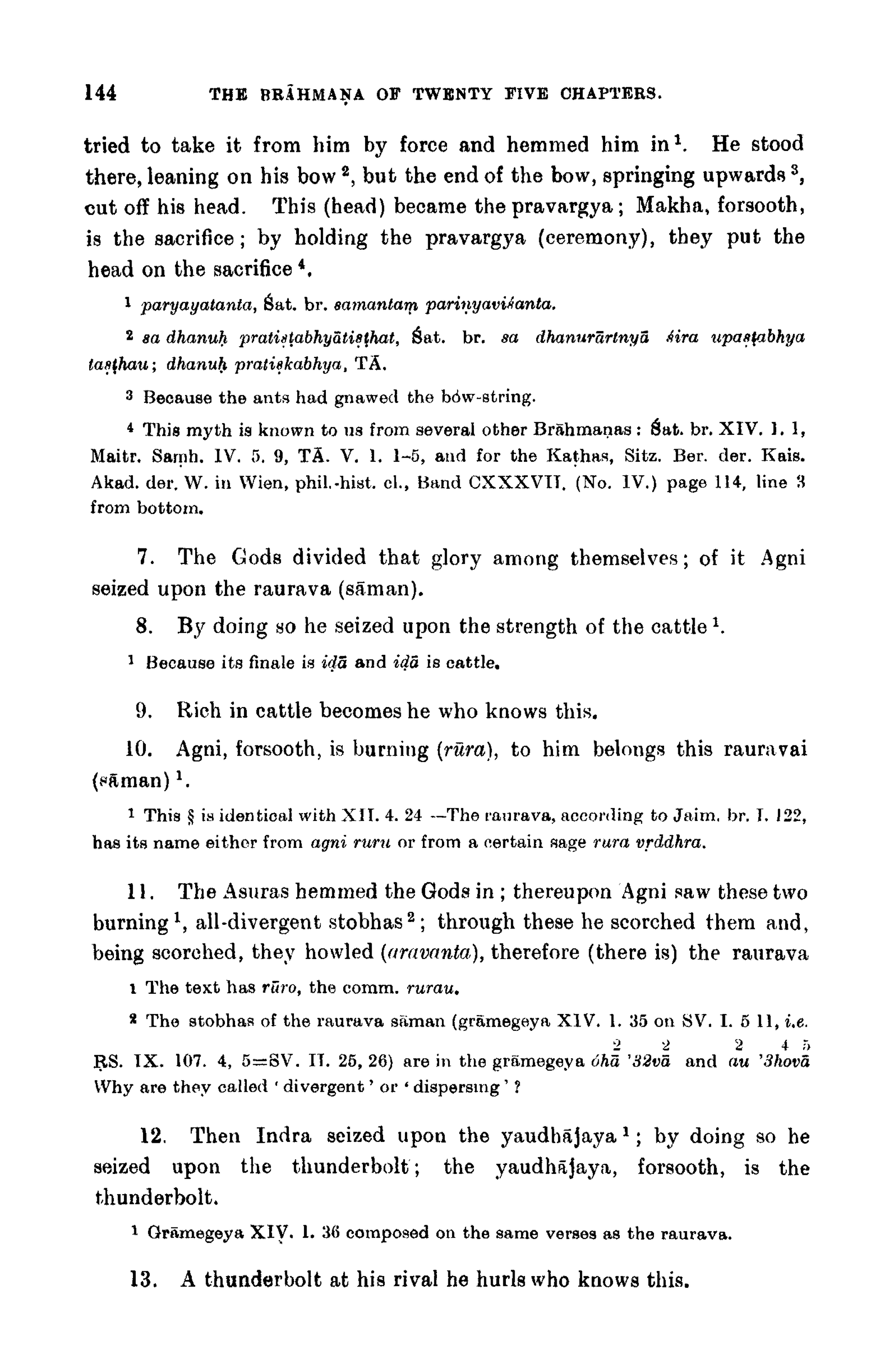 Page 192 of: Panchavimsha Brahmana (English translation)