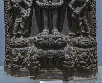 Narayan: Foot detail [Hindu Stone Sculptures (NMN)]