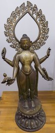 Narayana (four-handed Vishnu) [Hindu Bronze Sculptures (NMN)]