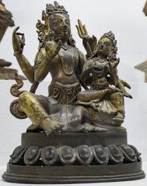 Uma-Mahesvara [Hindu Bronze Sculptures (NMN)]