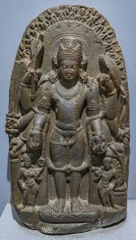 Vishvarupa Vishnu [Hindu Stone Sculptures (NMN)]