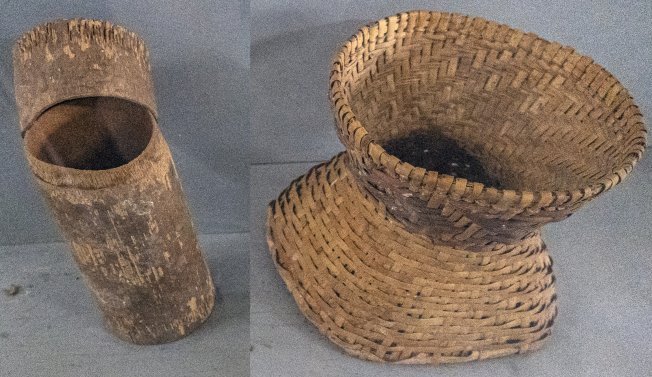 Bamboo artifacts from Mebrak Cave [Nepal: Natural History Gallery]