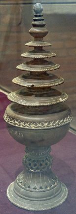 Bronze sindur pot [Buddhist Art Gallery: Kathmandu valley]