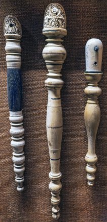 Carved fan handles [Galle National Museum]