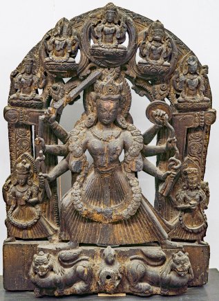 Durga [Nepal Wood Sculptures (NMN)]