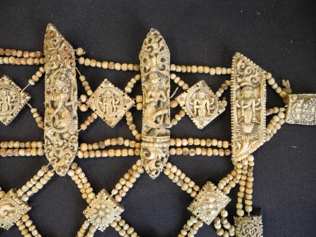 Figure 4.3.9: Apron of human and animal bone [Tibetan ritual objects]