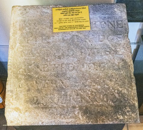 First Stone by Frederick North (1802) [Galle National Museum]