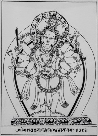 Mahāvajranātha Lokeśvara [Buddhist Art Gallery: 108 Bodhisattvas]