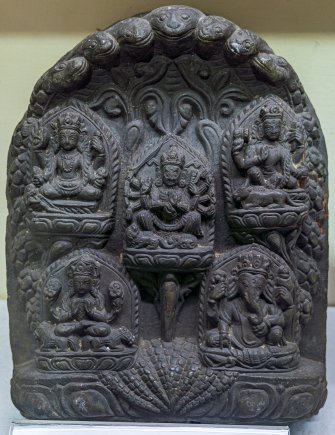 Panchayan Gods [Hindu Stone Sculptures (NMN)]