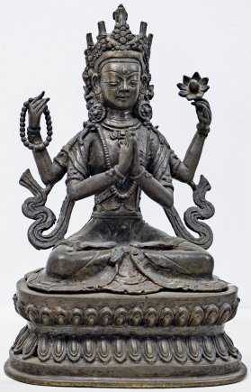 Shadakshari Lokeshvara [Hindu Bronze Sculptures (NMN)]