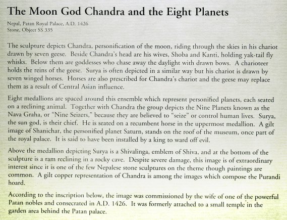 The Moon God Chandra and the Eight Planets [Patan Museum (Nepal)]