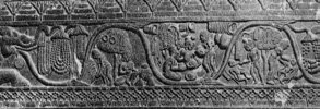 Figure 45. The Uttarakuru Story [Early Indian narrative art of Bharhut]