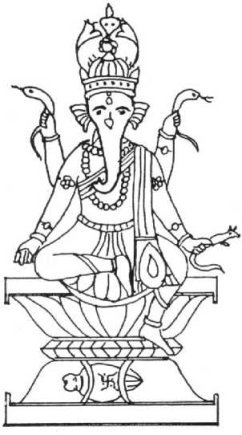 Yaksha 23: Dharanendra [Jain Remains of Ancient Bengal]