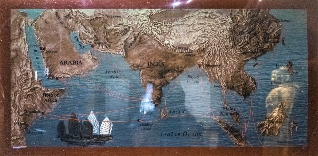 Zheng He' (voyage route) [Galle National Museum]