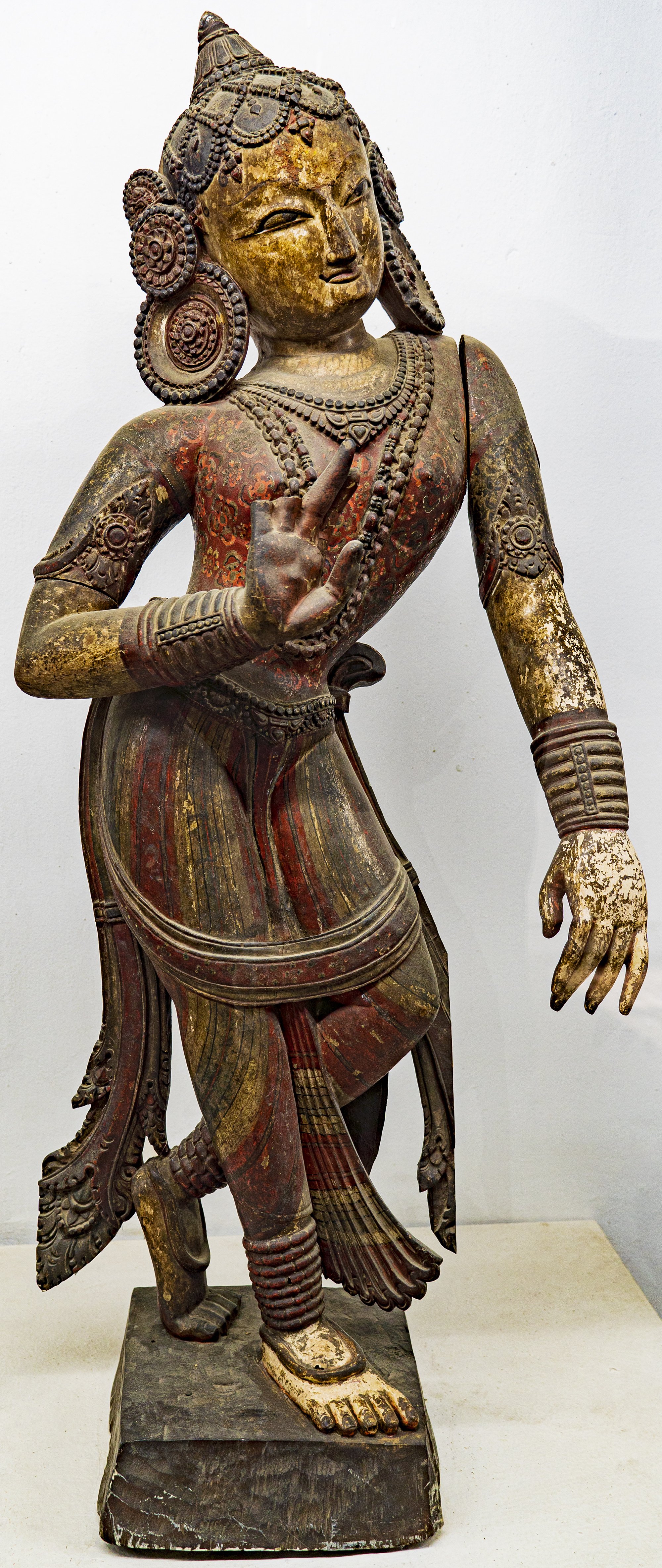 Dancing Goddess (Nritya Devi) [Nepal Wood Sculptures (NMN)]