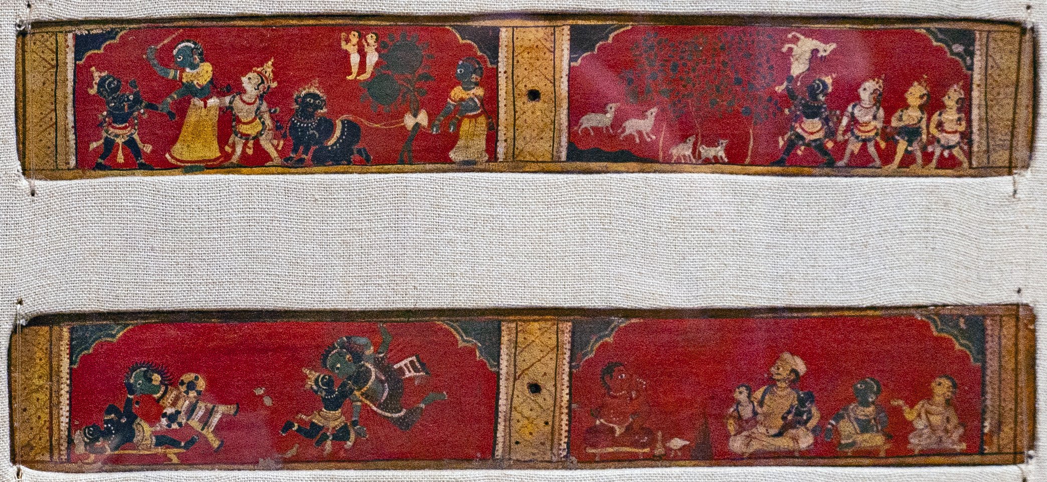 Decorated Manuscript (19th century) [New Delhi Museum—Wood Carvings]