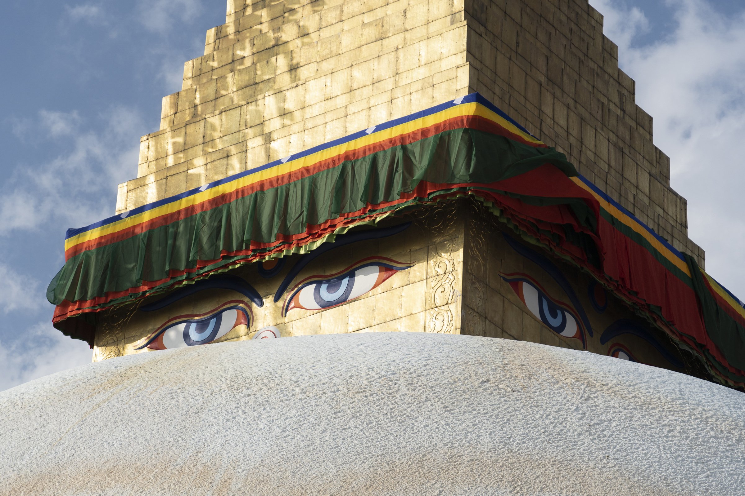 Details of Buddha eyes [Boudhanath Stupa]